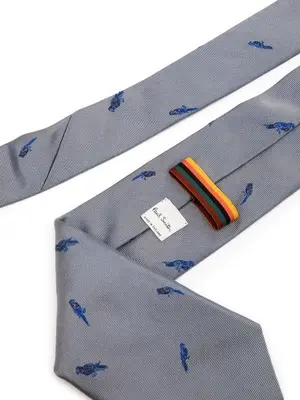 Paul Smith Parrot-pattern Silk Tie