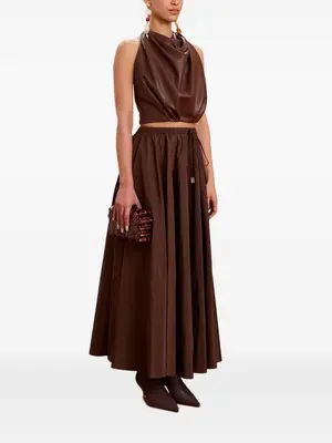 Cult Gaia Rosalee Ankle-length Skirt - Brown