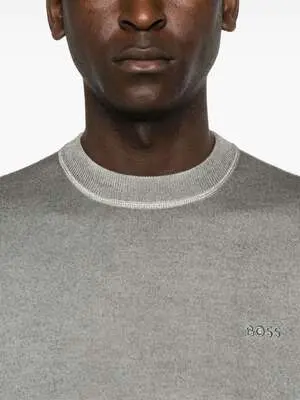 BOSS Embroidered-logo Sweater