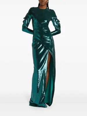 GENNY Sequin-embellished Maxi Dress