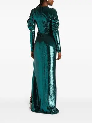 GENNY Sequin-embellished Maxi Dress
