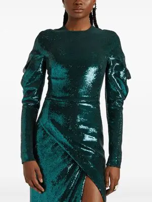 GENNY Sequin-embellished Maxi Dress