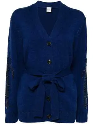 Paul Smith Bead-embroidered Belted Cardigan