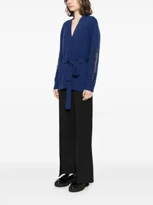 Paul Smith Bead-embroidered Belted Cardigan