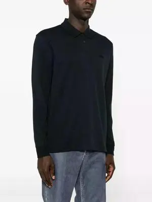 BOSS Long-sleeve Polo Shirt - Blue