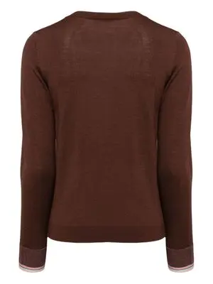 Paul Smith Ribbed Wool-blend Jumper - Brown