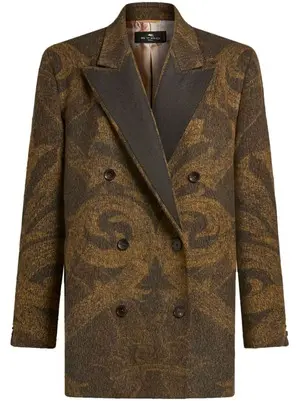 Etro Jacquard Wool Blazer
