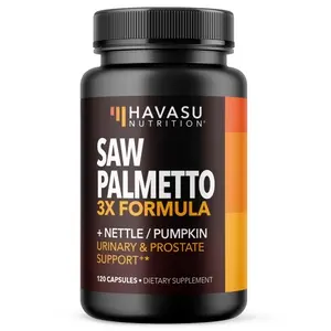 HAVASU NUTRITION Saw Palmetto + Nettle & Pumpkin Seed Capsules - No Color