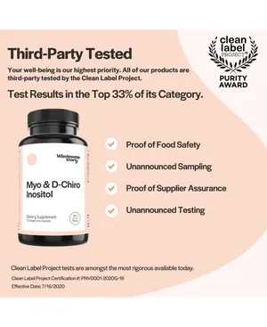 Wholesome Story Myo-inositol & D-chiro Inositol Capsules