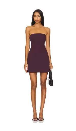 SEROYA Poppi Strapless Mini Dress - Wine