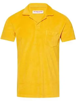Orlebar Brown Terry-cloth Polo Shirt - Orange