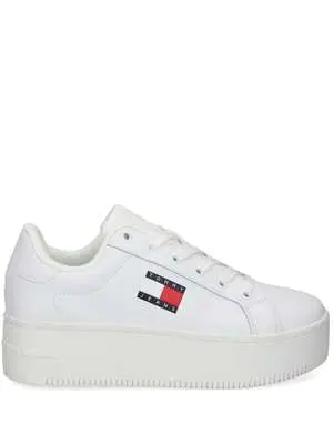 Tommy Hilfiger Leather Flatform Sneakers