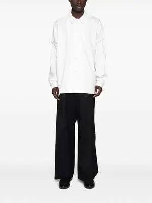 YOSHIOKUBO Crash Smocked-panel Shirt