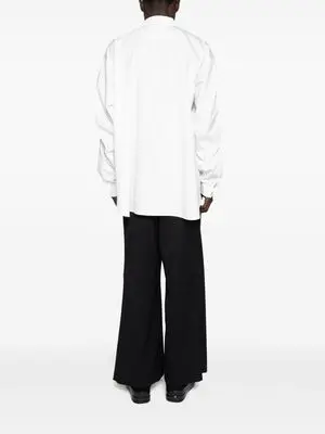 YOSHIOKUBO Crash Smocked-panel Shirt