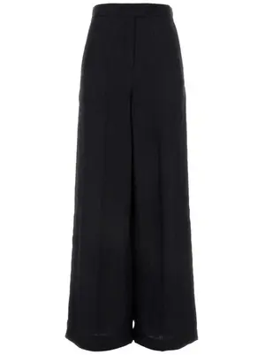 Fendi Monogram Jacquard Silk Trousers