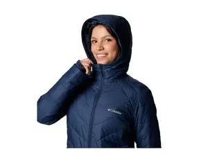 Columbia Heavenly Long Hooded Jacket - Navy