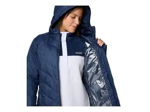 Columbia Heavenly Long Hooded Jacket - Navy