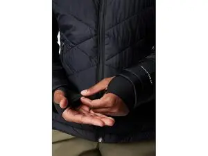 Columbia Hooded Quilted Jacket With Omni-heat Technology - Black