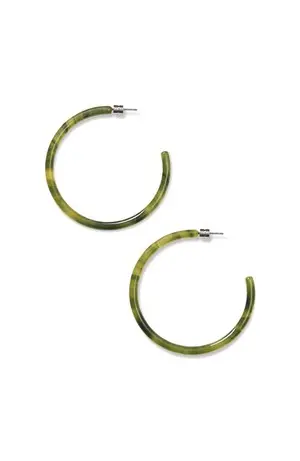 MACHETE Oversized Hoop Earrings Algae