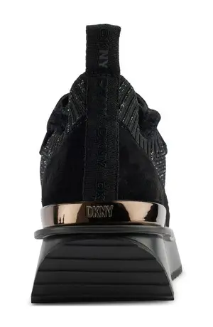 Dkny Aveline Wedge Sneakers - Black