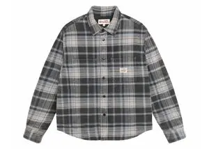 StÜssy Heavy Washed Plaid Shirt - Blue
