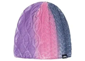 StÜssy Spray Knit Beanie - Purple Multi