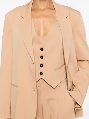 FORTE_FORTE Satin Panelled Waistcoat