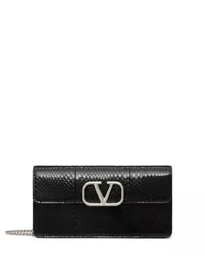 Valentino Garavani Vlogo Signature Ayers Wallet-on-chain - Black