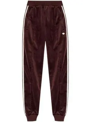 Adidas Logo-patch Velvet Track Pants