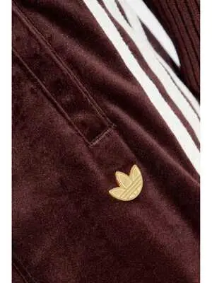 Adidas Logo-patch Velvet Track Pants