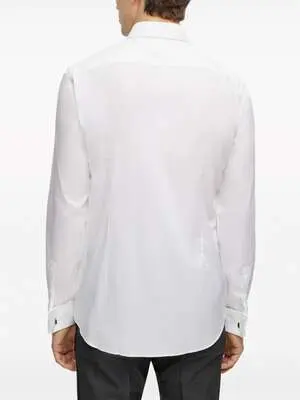 BOSS Slim-fit Dress Shirt In Easy-iron Stretch Cotton - White