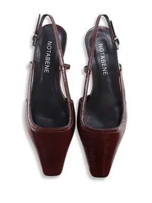 NOTABENE 35mm Elena Slingback Pumps - Red