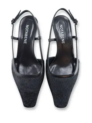 NOTABENE 35mm Elena Slingback Pumps - Black