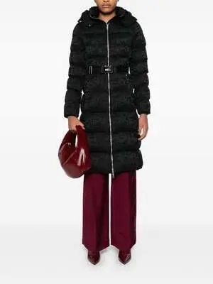 Elisabetta Franchi Monogram Padded Coat