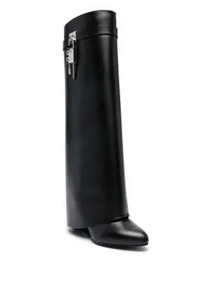Givenchy Shark Lock 100mm Leather Boots