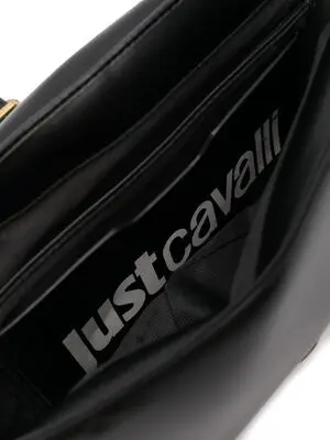 Just Cavalli Snakes-plaque Tote Bag - Black