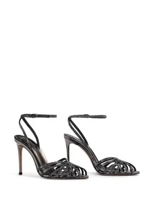 LE SILLA Divina 105mm Crystal-embellished Sandals