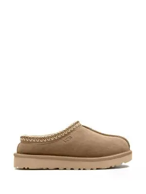 UGG Tasman Suede Slip-on Slippers With Braided Detail - Brown