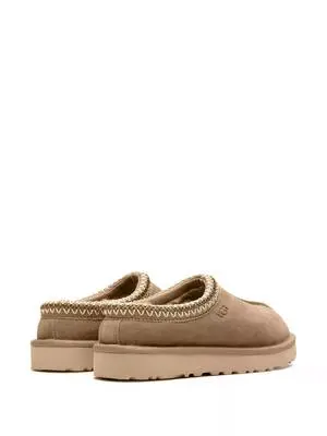 UGG Tasman Suede Slip-on Slippers With Braided Detail - Brown