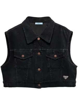 Prada Corduroy Denim Vest