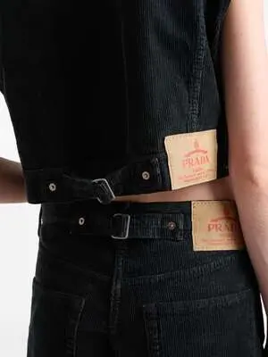 Prada Corduroy Denim Vest
