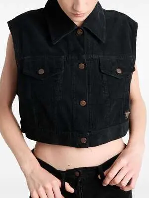 Prada Corduroy Denim Vest