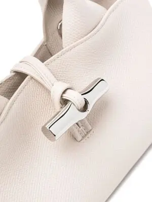 Longchamp Le Roseau Small Leather Tote Bag