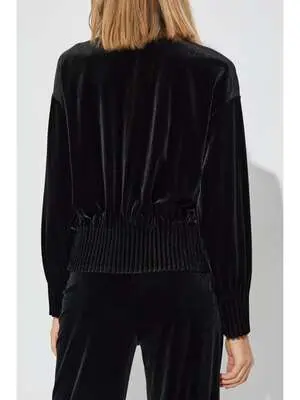 Emporio Armani Velvet Bomber Jacket