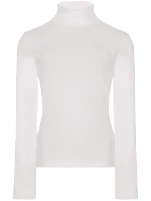 Rosetta Getty Snap Turtleneck Top