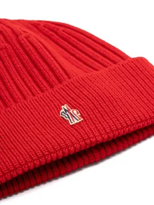 Moncler Logo-appliqué Beanie