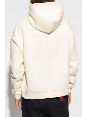 GIUSEPPE ZANOTTI Cotton Drawstring Hoodie - Neutrals