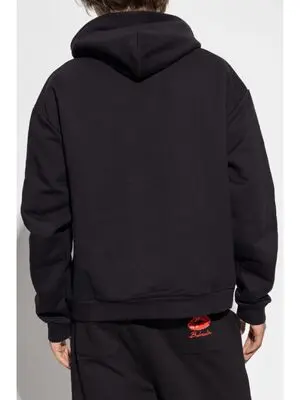 GIUSEPPE ZANOTTI Cotton Hoodie - Black