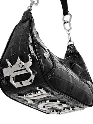 Philipp Plein Gothic Shoulder Bag - Black