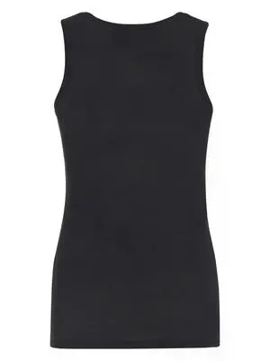 JIL SANDER Cotton Tank Top - Black
